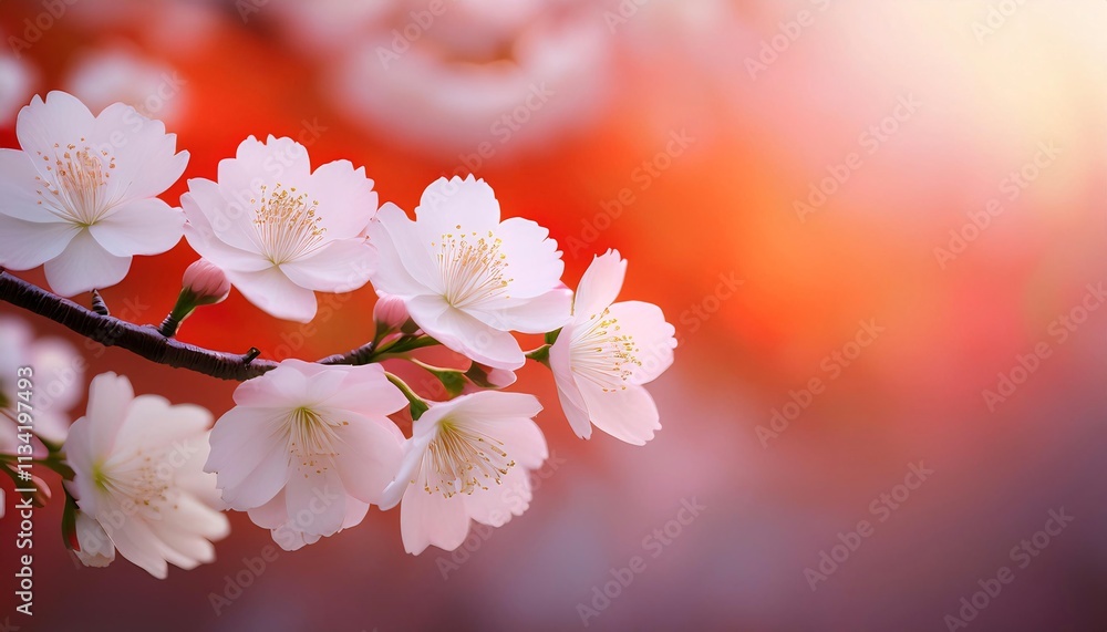 Soft Pink Cherry Blossoms Spring Bloom - Pastel color palettes Stock ...