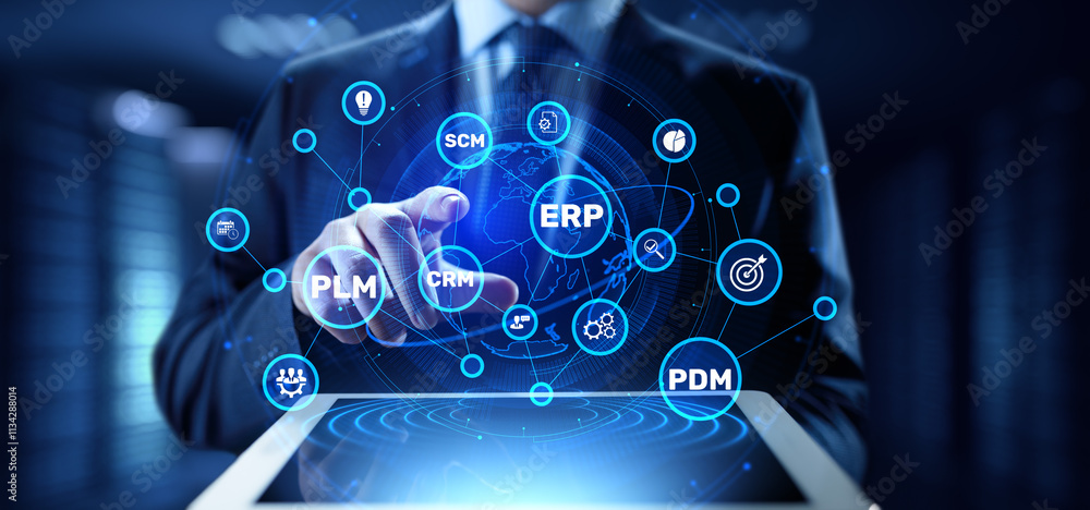 ERP, CRM, SCM, PLM, and PDM Systems Integrating Business Processes as ...