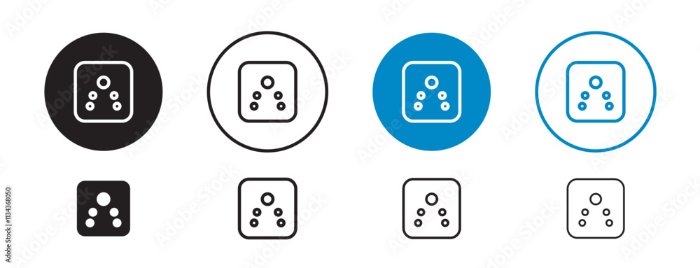 Set of 8 "Socket" icons with an unexpanded vector & 1 silhouette ...