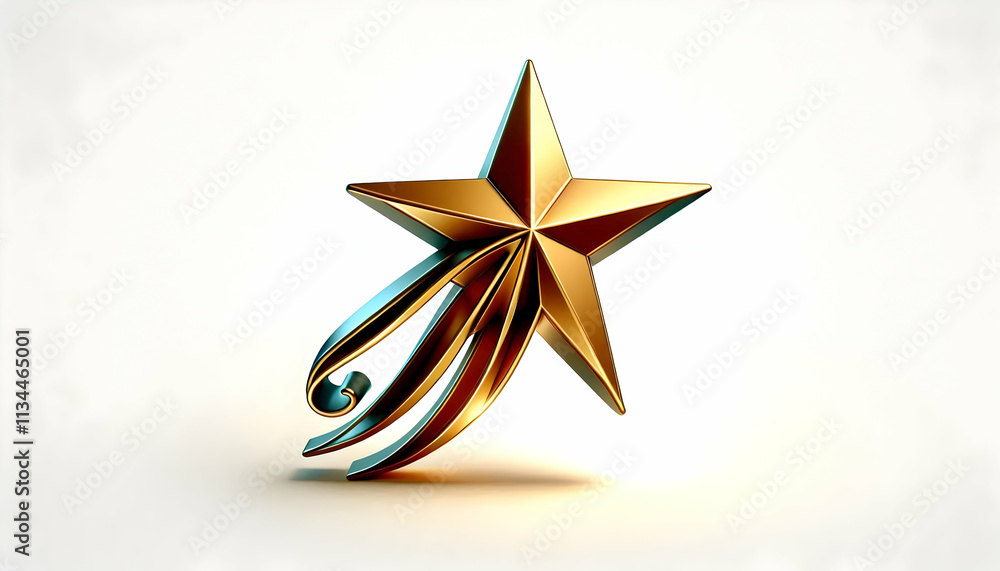 3D Reyes Magos Soaring Star Icon Vector concept as Vector illustration ...