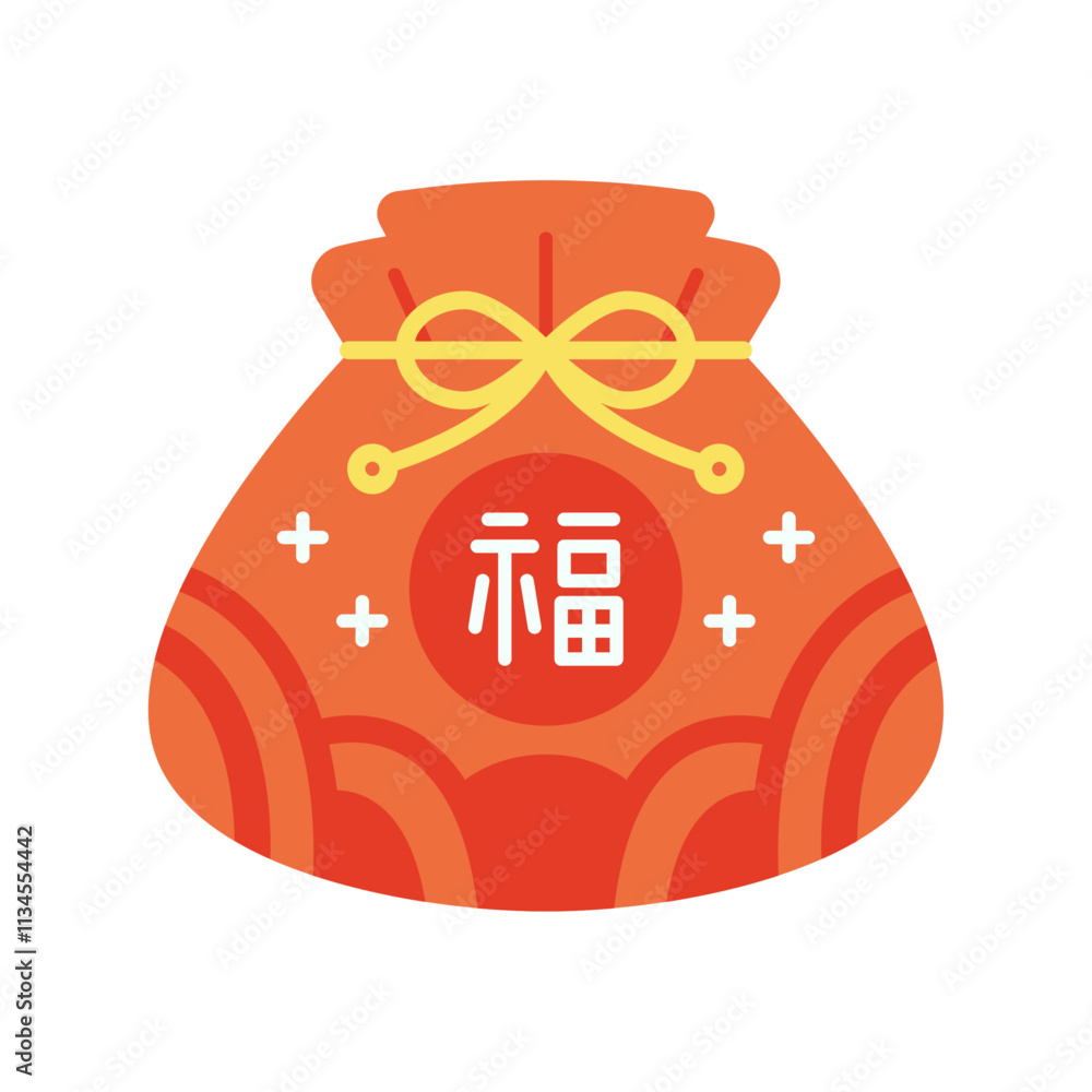 Korean traditional lucky bag. Lucky pocket for Korean Lunar new year's ...