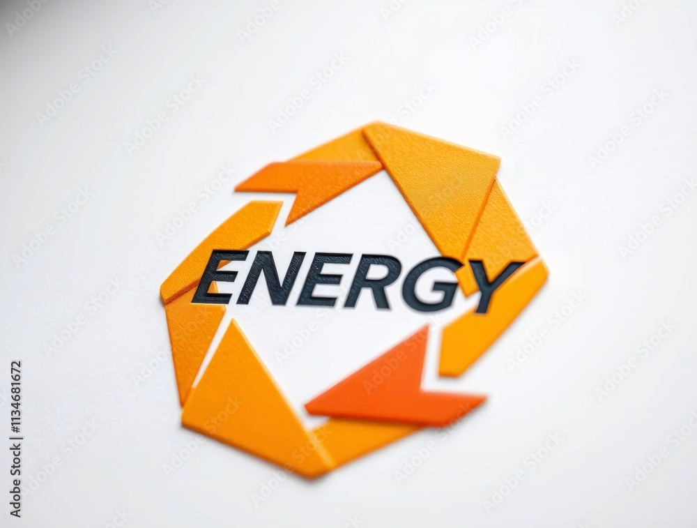 Energy Symbol: A stylized representation of the word "ENERGY" in bold ...