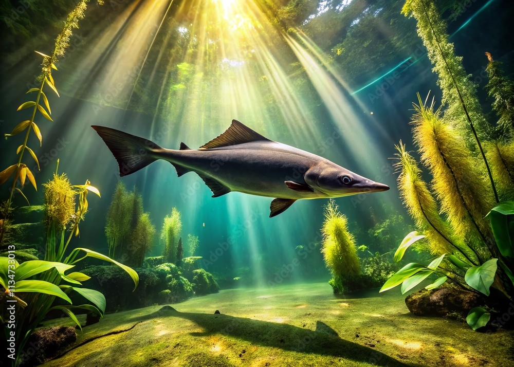 Captivating Aerial View of Black Ghost Knifefish in Their Natural ...