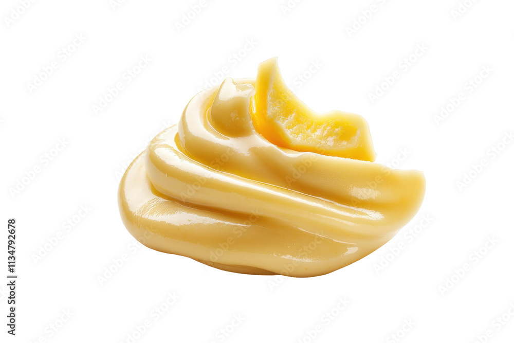 Custard Swirl with a dollop isolated on png transparent background ...