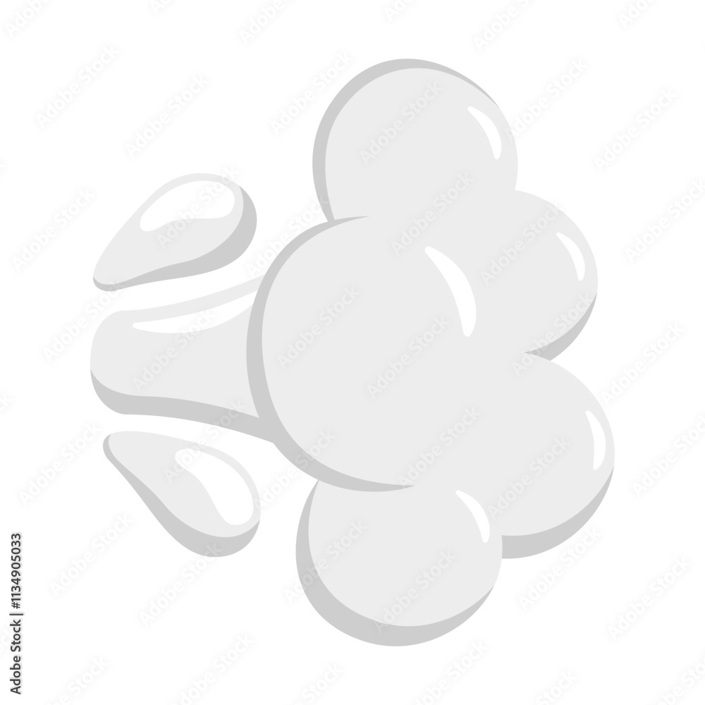 Dashing Away Emoji Icon Illustration. Dash Vector Symbol Emoticon ...