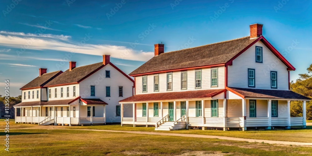 Minimalist Assas National Battlefield Park Barracks: Historic Military ...