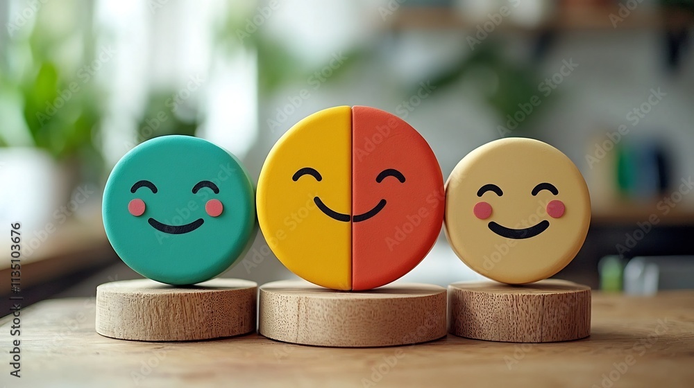 Business Dashboard Displaying Sentiment Analysis Pie Chart with Emotive ...