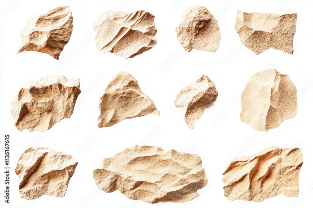 super realistic sand. isolated on a white background. design assets on ...