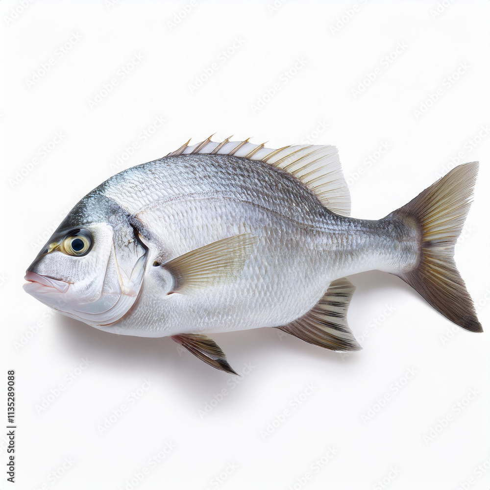 poisson,pageot, isolé, animal, aliment, blanc, pêche, nature, ailette ...