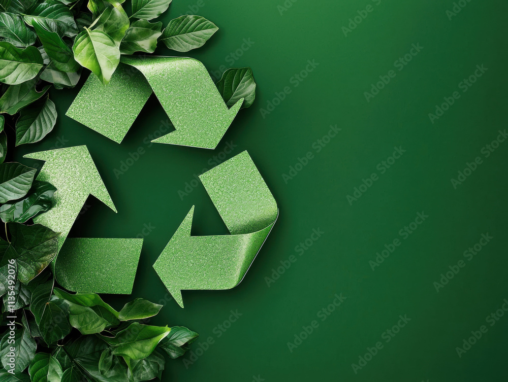 Recycle sustainability conservation renewal concept. A green recycling ...