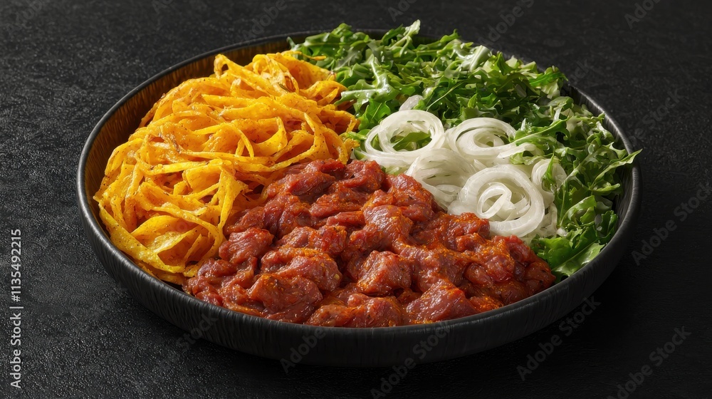 Preparing kitfo finely minced ethiopian raw beef addis ababa food ...