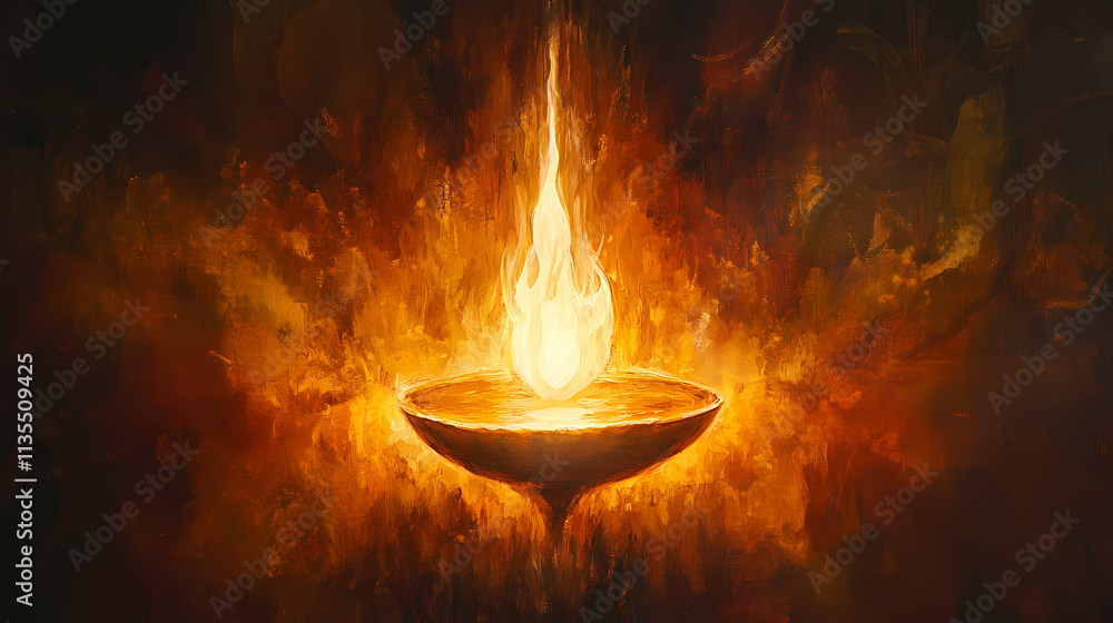 The eternal flame: life's light burning forever - visualize a flame ...
