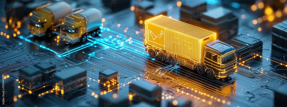 Abstract diagram of supply chain data flow from producer to consumer ...