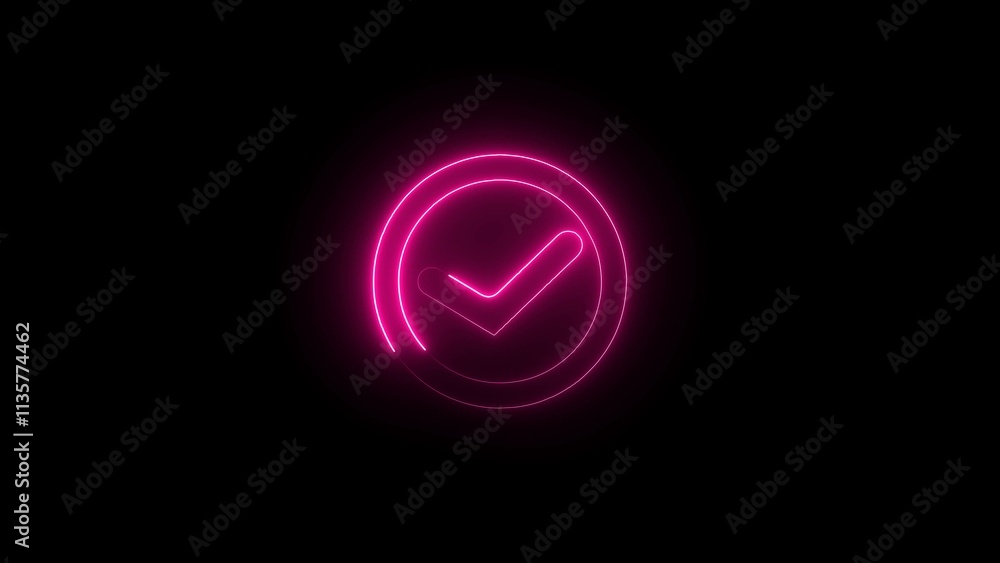 Correct and true select, confirmation check mark, verification tick ...