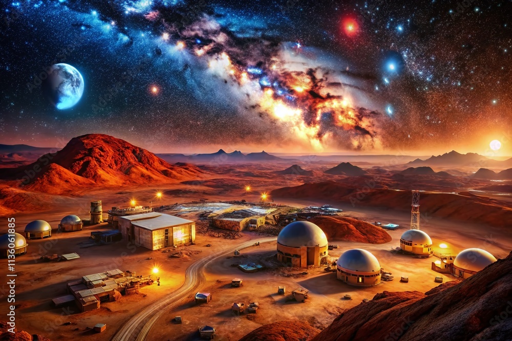 Breathtaking Night Photography of an Imaginative Martian Cityscape ...