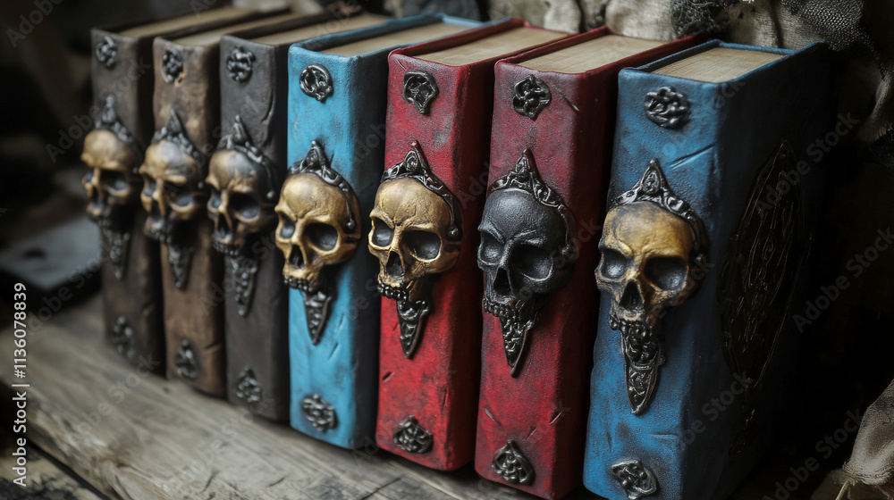 Open and closed magic spell books collection. Cartoon vector ...