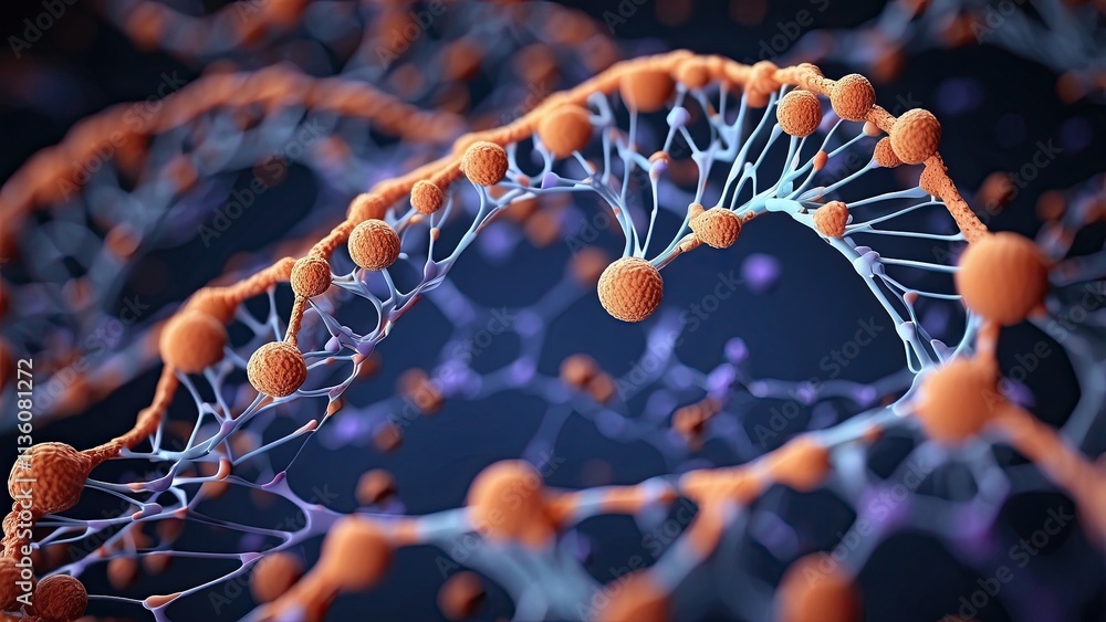 Protein atomic scale micro particles dna dnr atoms microscope molecular ...