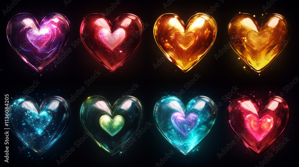 Ilustración de Stock Heart fill progress game animation sprite sheet ...