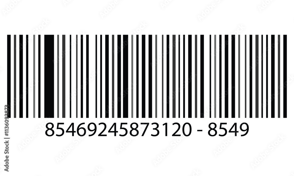 Barcode vector icon or bar code scan label for product price tag ...