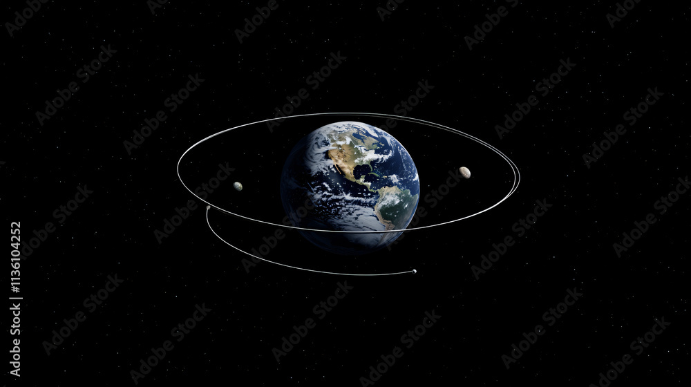 Detailed illustration of Earth’s axis tilt showing the seasons, with ...
