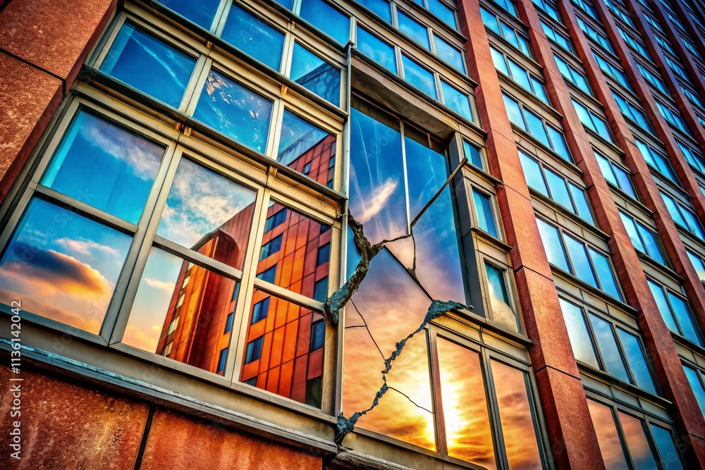 Glass Crack Texture, Broken Glass Surface, Cracked Glass Background ...