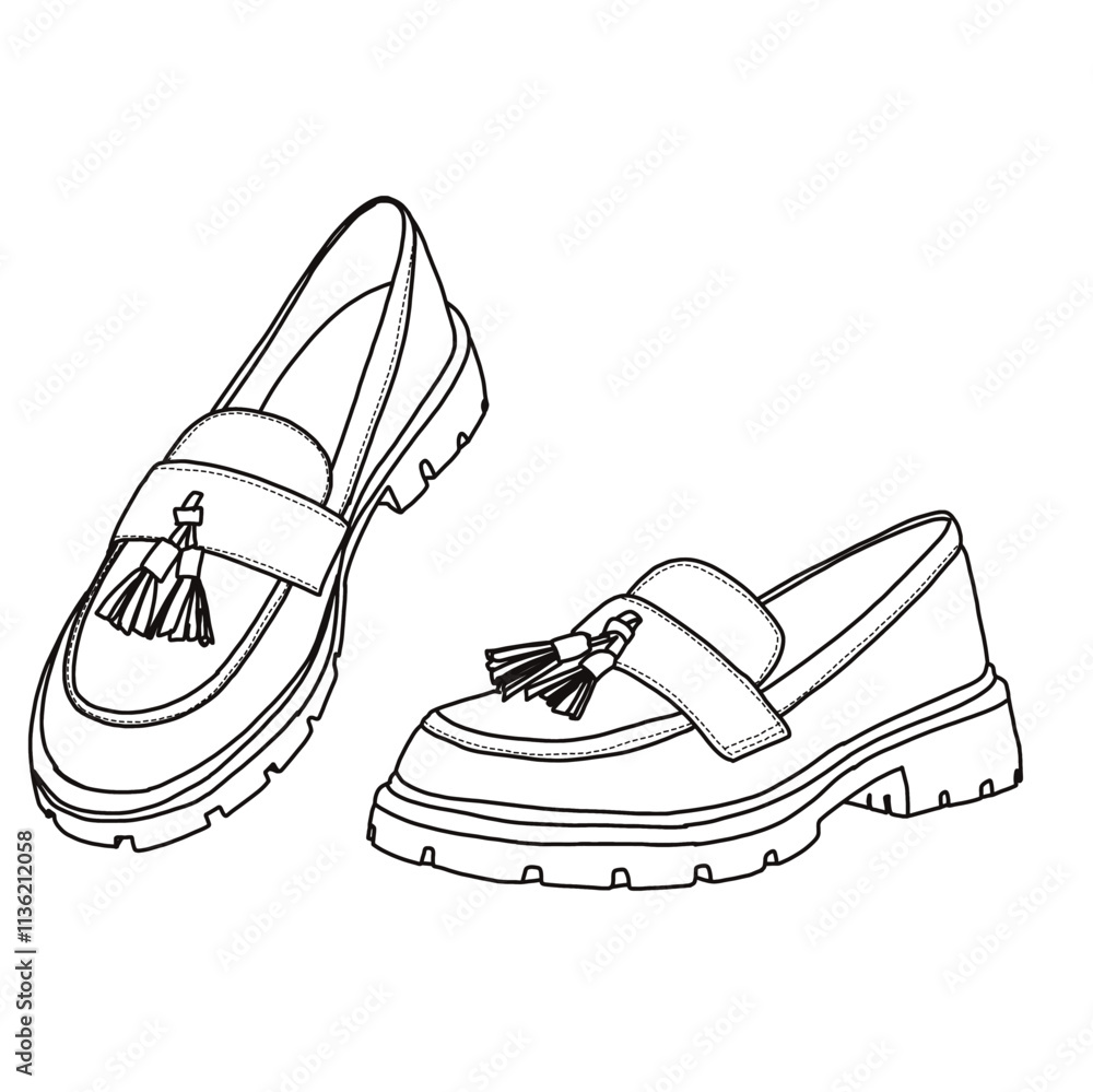 Women's Loafers Hollow Out Slip On Chunky Platform Work Travel Shoes ...