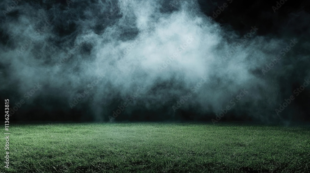 smoke grass green background dark ground light smell toxic black bad ...