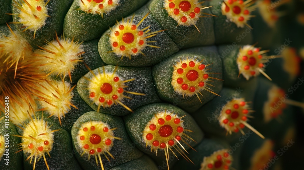 Macro Photography of a Cactus: A Detailed Look at the Spines and ...