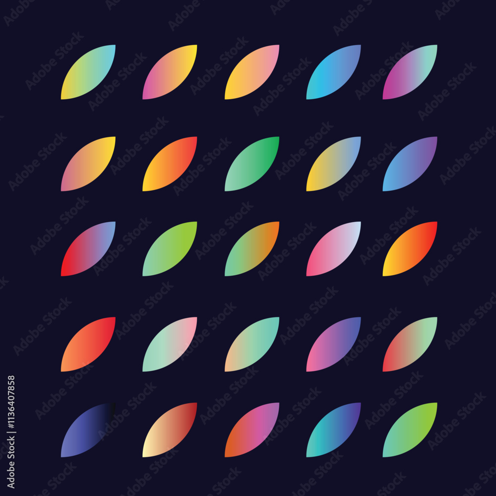 Gradient Color Pantone. Trend Colour Guide Palette Samples color ...