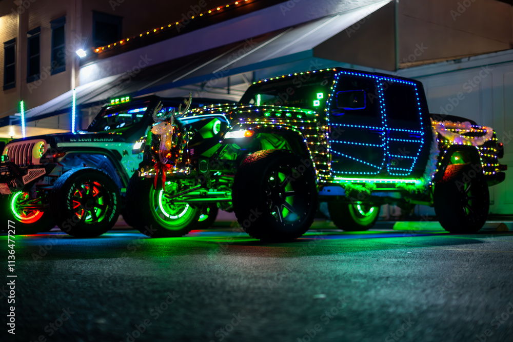 Orlando, Florida, US - December 1, 2024: 4x4 Jeep truck Gladiators ...