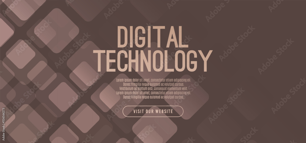 Mocha Mousse abstract background, digital technology speed connect ...