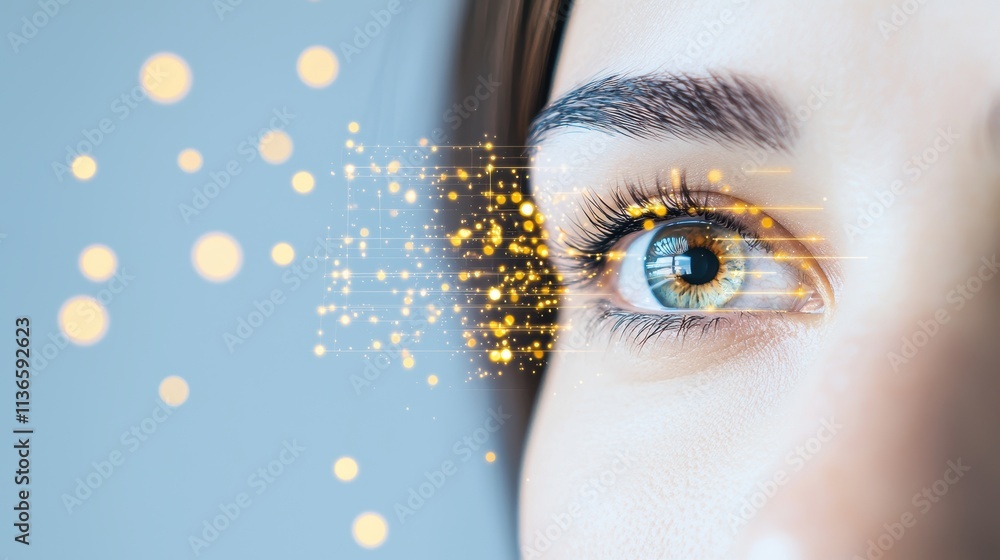 eye Data Visualization Futuristic interface displaying data and ...