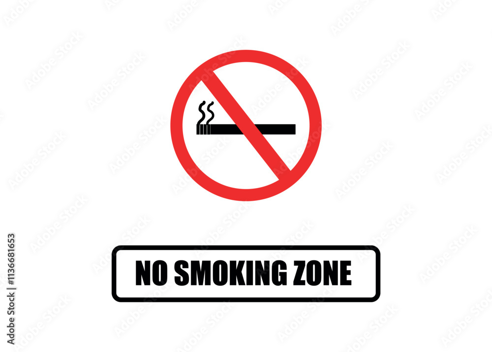 No smoking signs. no smoking zone vector sign vector illustration with ...