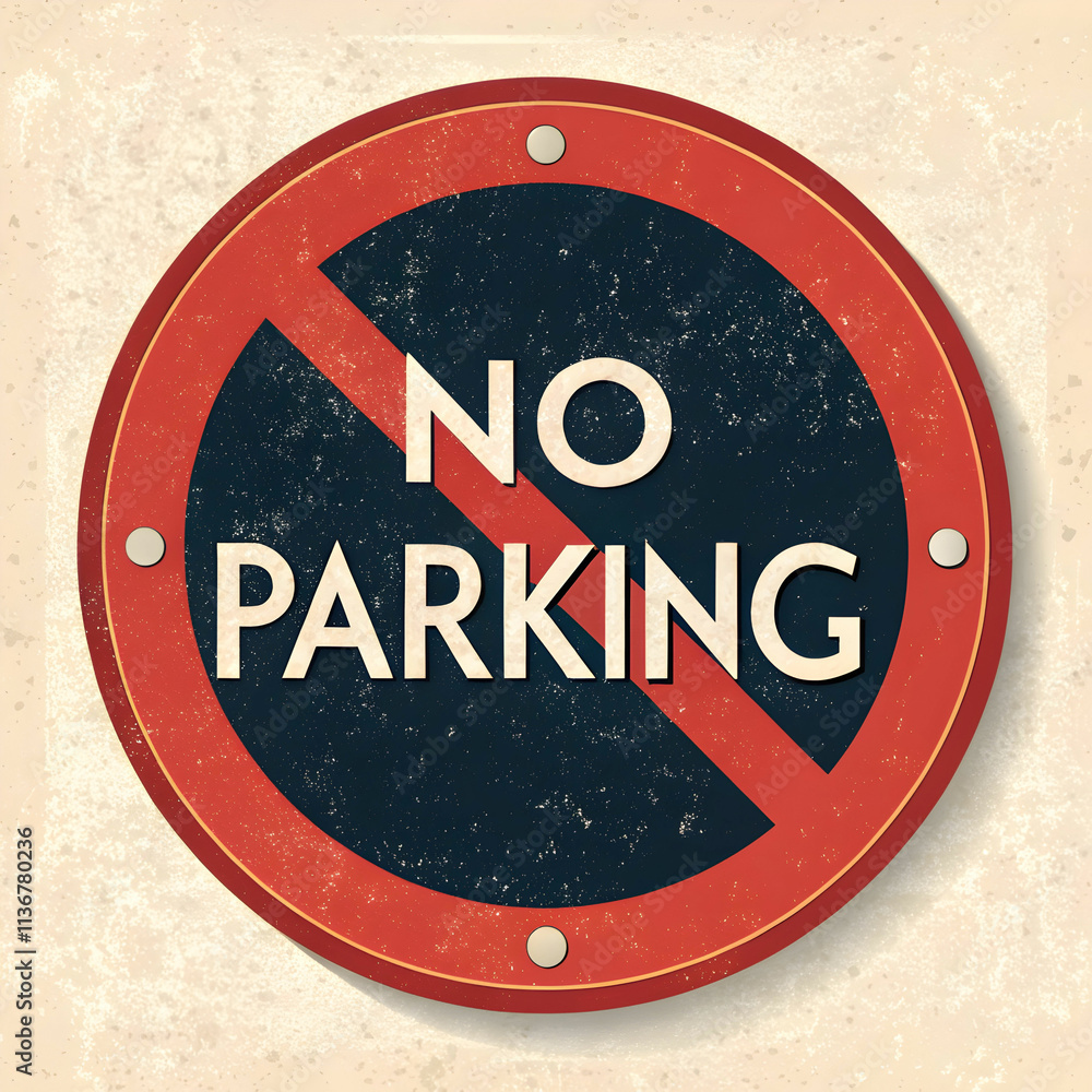 No parking sign boards, featuring clear and concise symbols and text ...