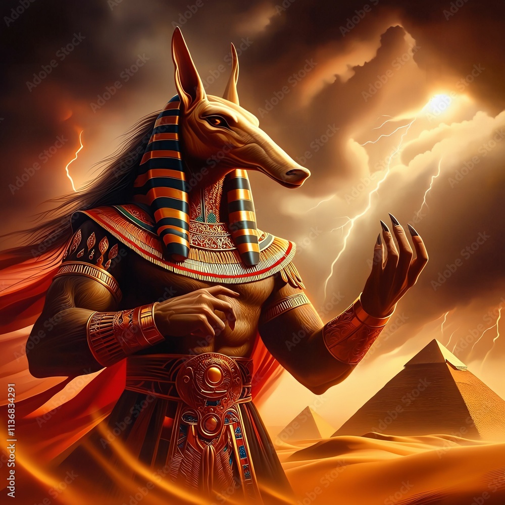Egyptian god Seth, the god of chaos, storms, and the desert. Animal ...