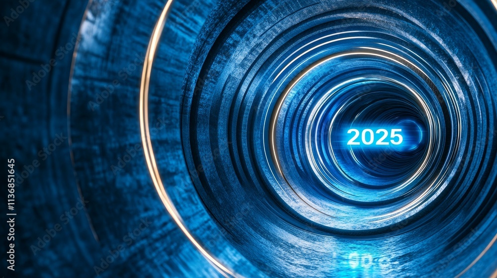 Stepping into 2025: A Futuristic New Year - New year, new beginnings ...