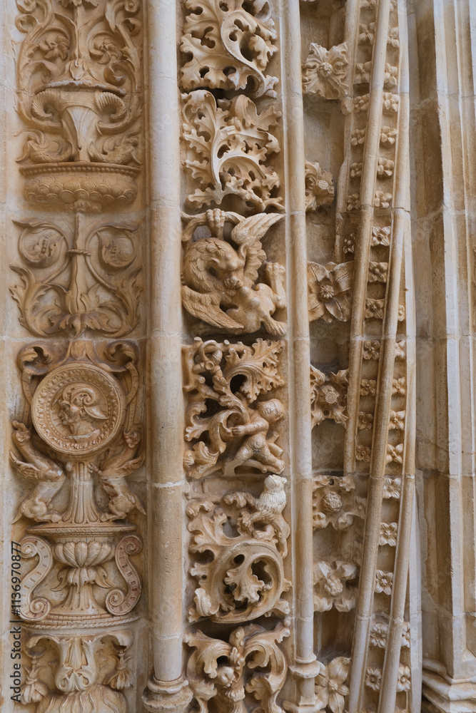 textura pedra detalhe igreja mosteiro estilo manuelino Stock Photo ...