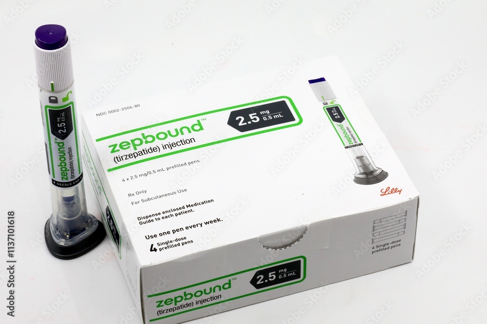 Injection pen for Weight loss medication Zepbound - Tirzepatide is an ...