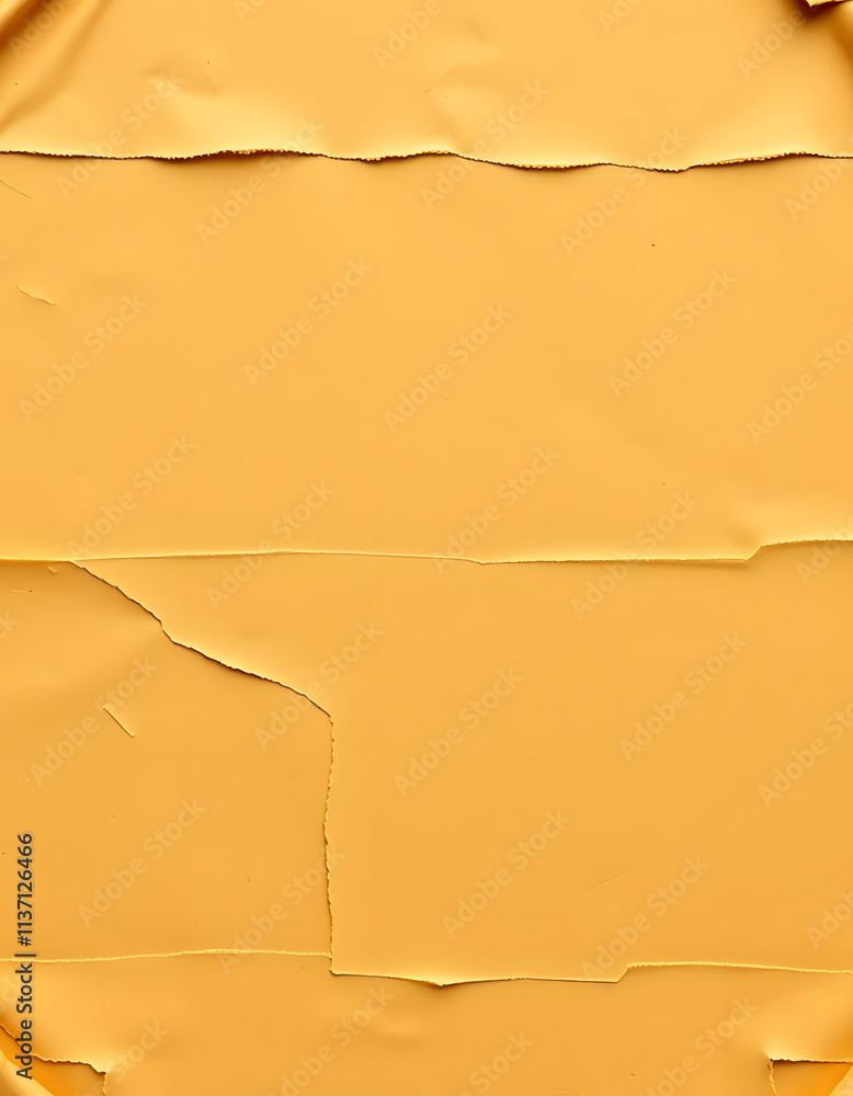 Old grunge ripped torn vintage collage posters creased crumpled paper ...