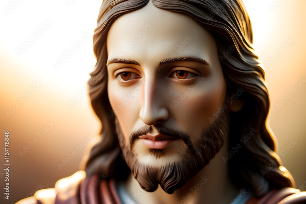 4k resolution hyper realistic high detail image of Jesus Christ Stock ...