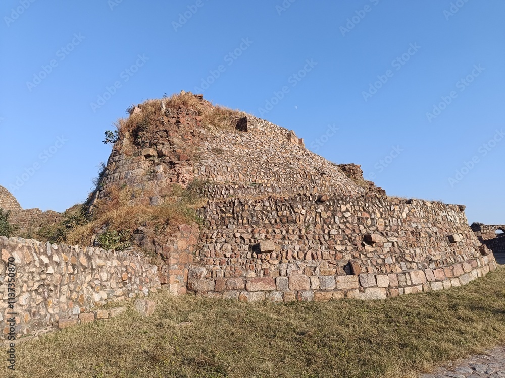 Delhi , India - Tughlakabad Fort Delhi , A picture of Tughlakabad Fort ...