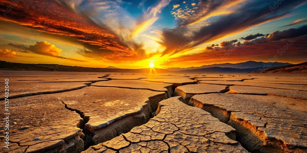 Earthquake Fault Lines Silhouette Photography: Earth Crust Fracture ...