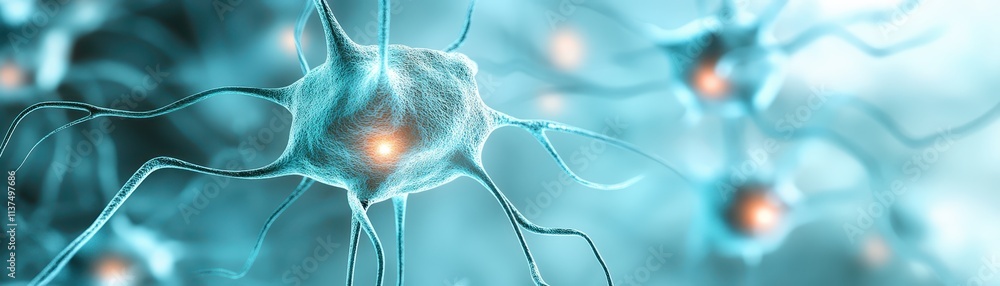 Microscopic view of neuron cells with tumor, detailed look at neuron ... Microscopic view of neuron cells with tumor, detailed look at neuron ...