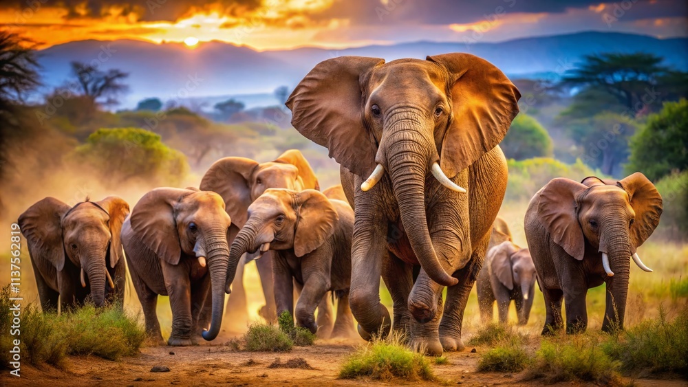 Majestic Kenyan Elephants: Candid Wildlife Photography, African Safari ...