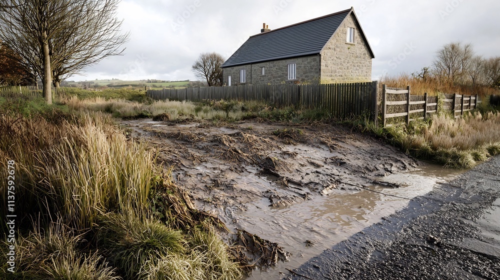 A digital flood risk map overlaid with a real time virtual twin model ...