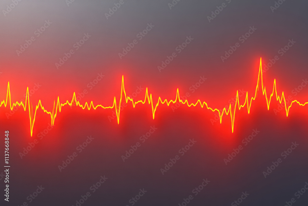 Ilustración de Stock Heartbeat Monitor Shows Vital Signs Rhythm, EKG ...
