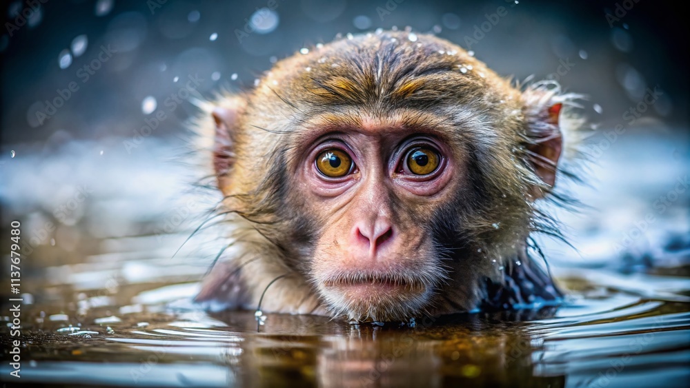Macro Photography: Drowning Monkey, Close-up Water, Animal Despair ...