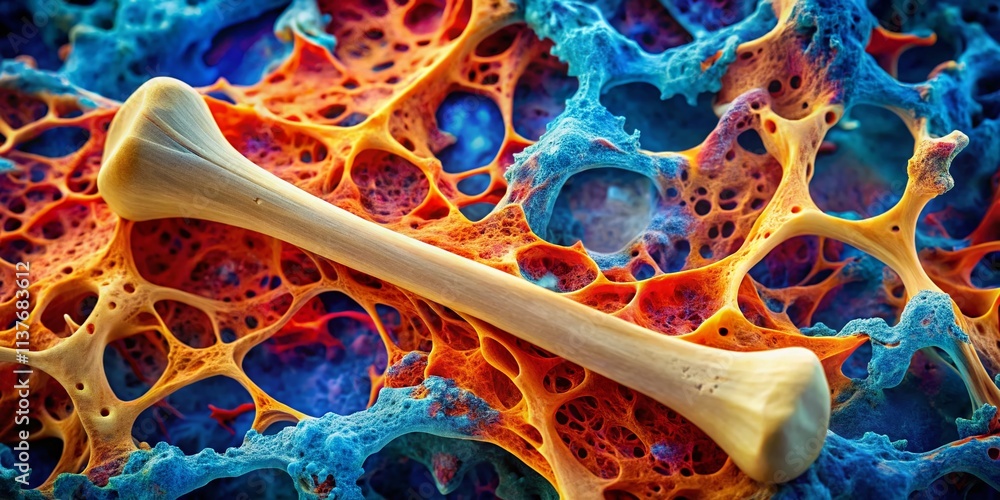 Macro Photography of Osteoporotic Bone: Microscopic Bone Structure ...