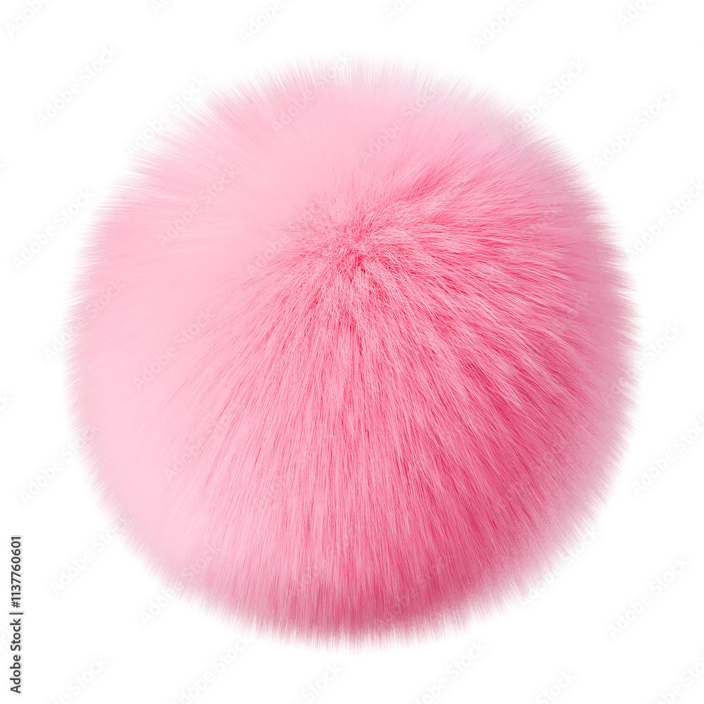 PNG fluffy font in pink fur, transparent background Stock Illustration ...