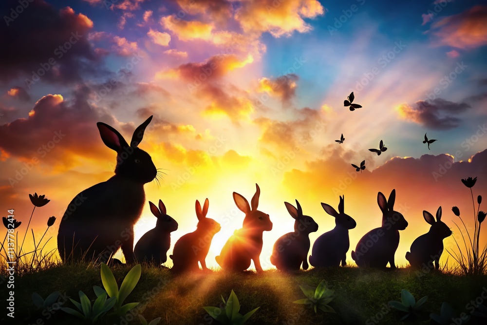 Printable Bunny Silhouettes: Cute Rabbit Silhouette Images for Crafts ...